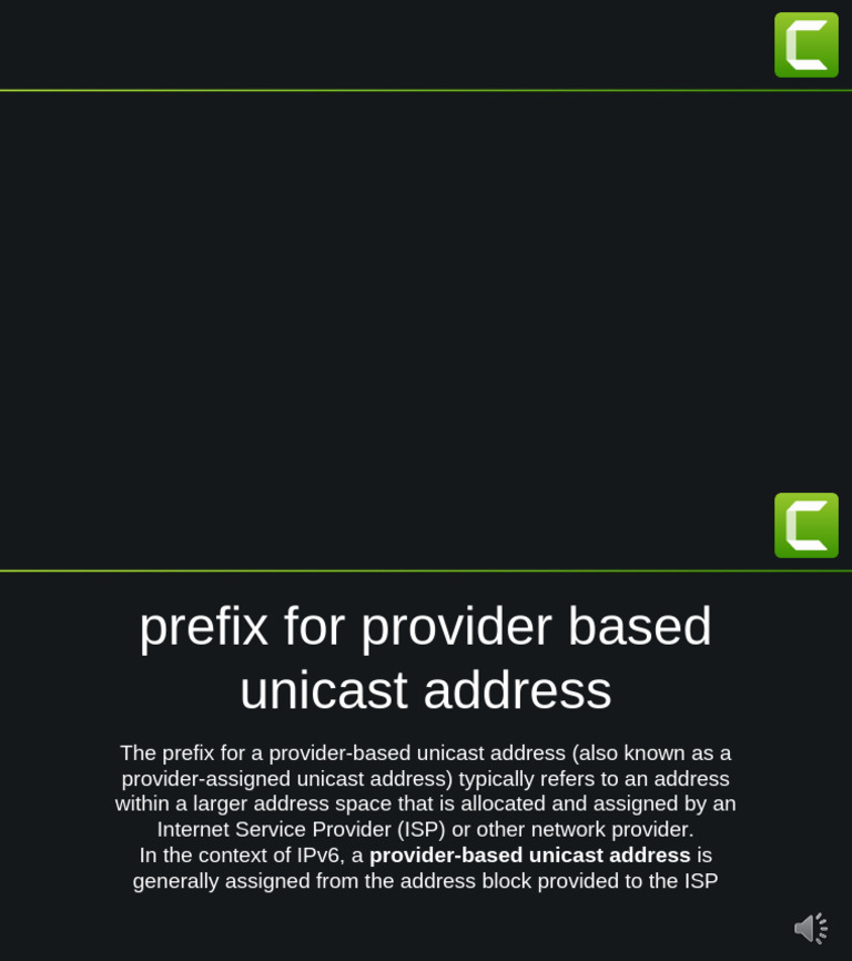 Provider-Based Unicast Address Explained | PDF