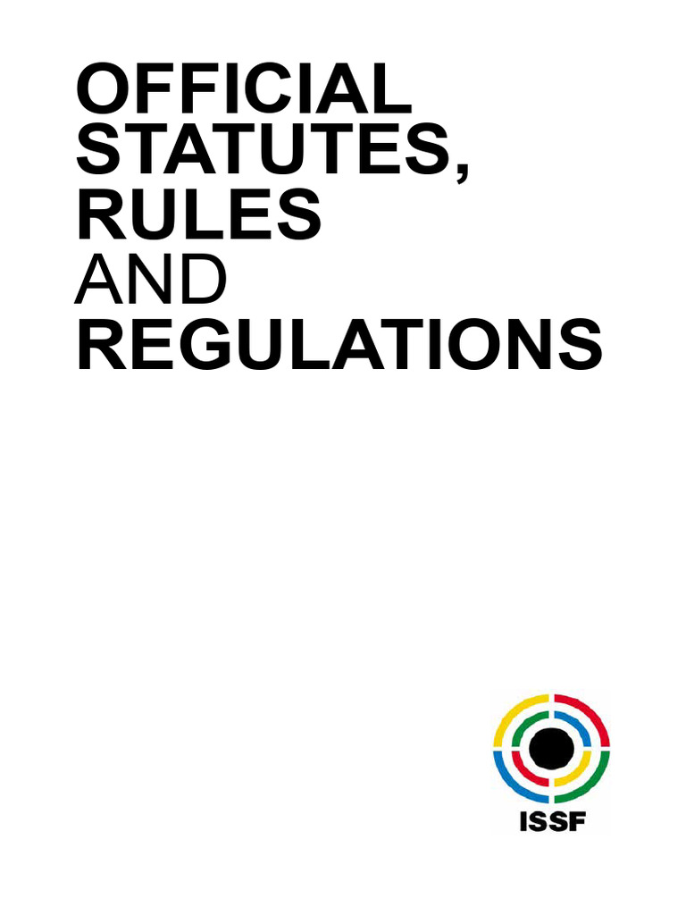 ISSF Rules and Regulations 2022 | PDF | United Nations General Assembly ...