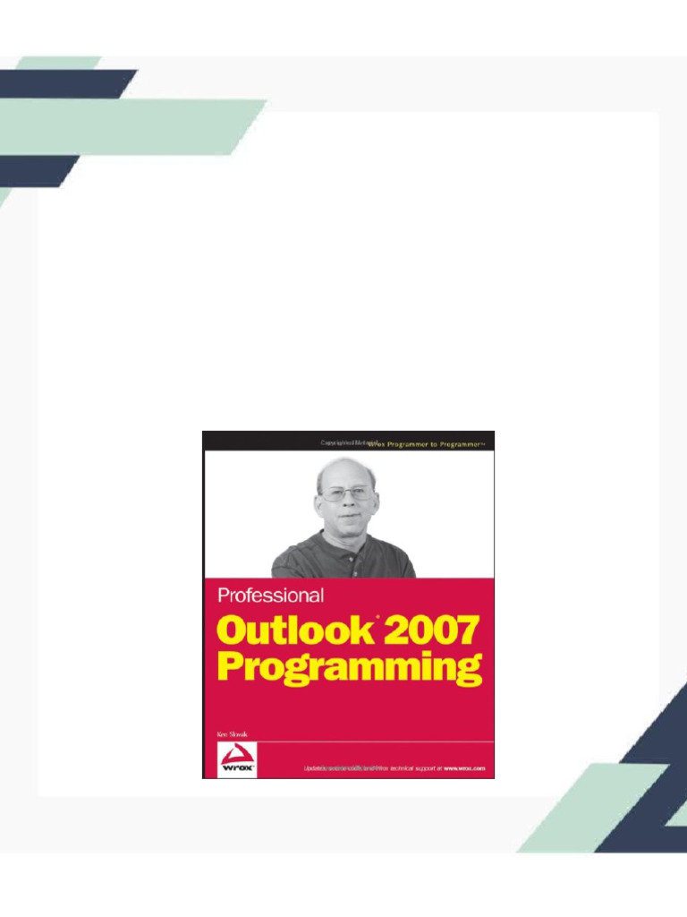 (Ebook) Professional Outlook 2007 Programming (Programmer to Programmer ...