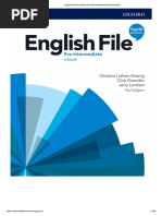 English File 4th Edition Pre Intermediate Students Book | PDF