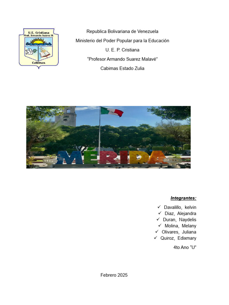 Relieve y Geografía del Estado Mérida | PDF | Venezuela