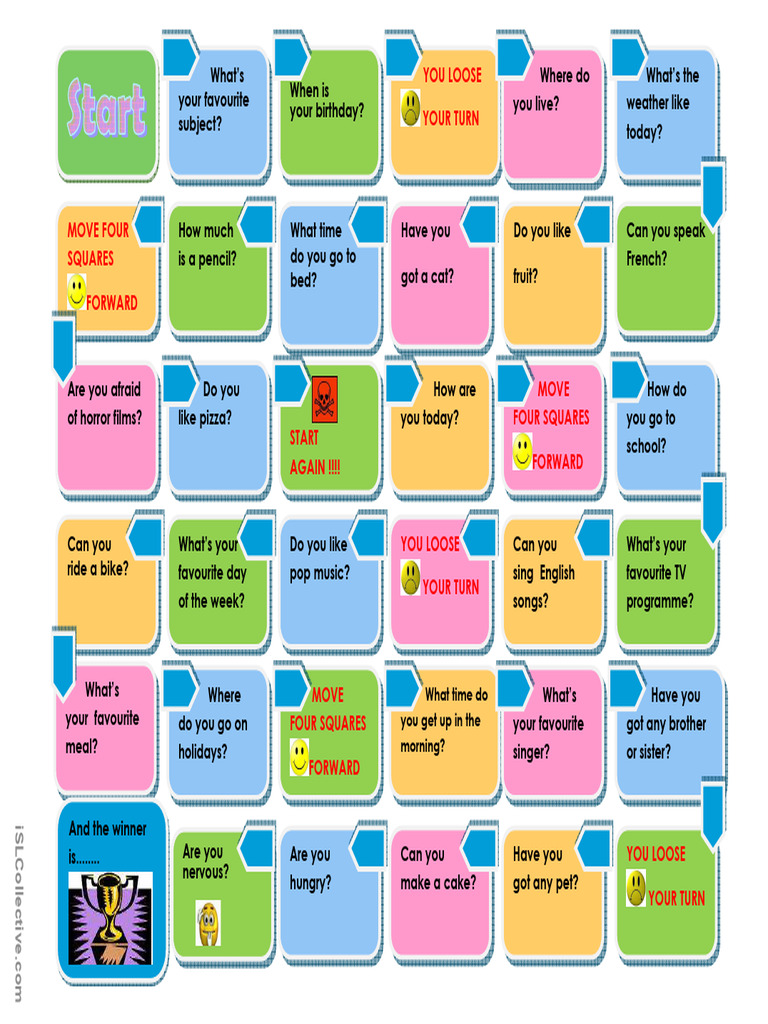 The Present Simple Game | PDF