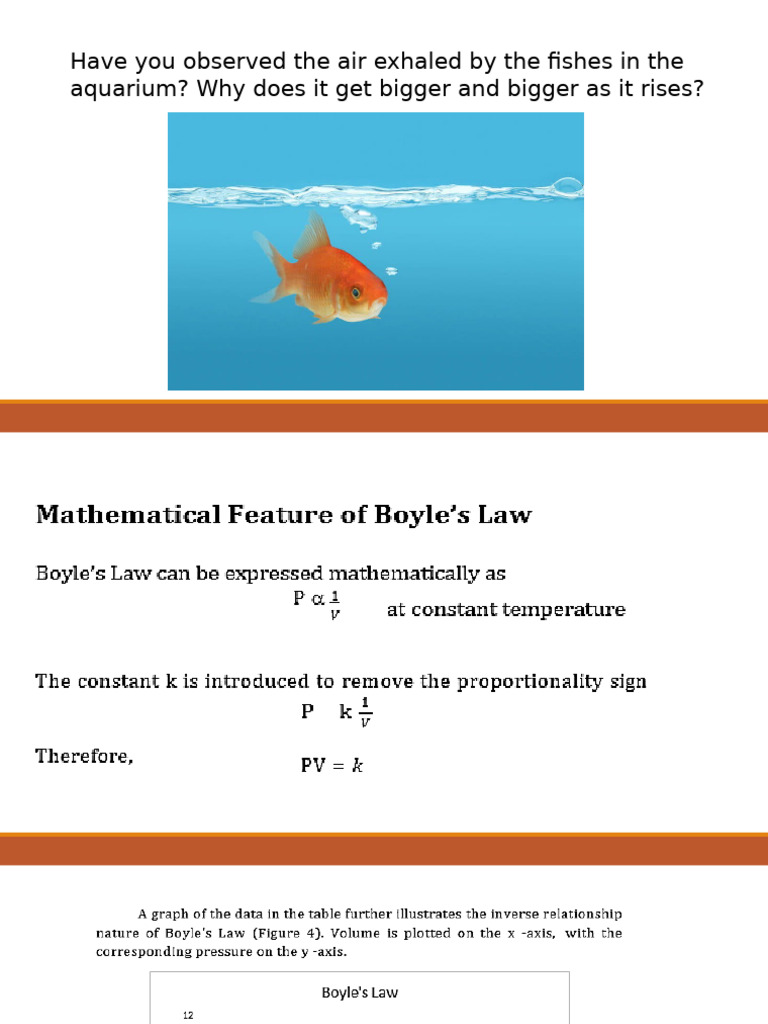 Boyles Law Mathematical Concept | PDF
