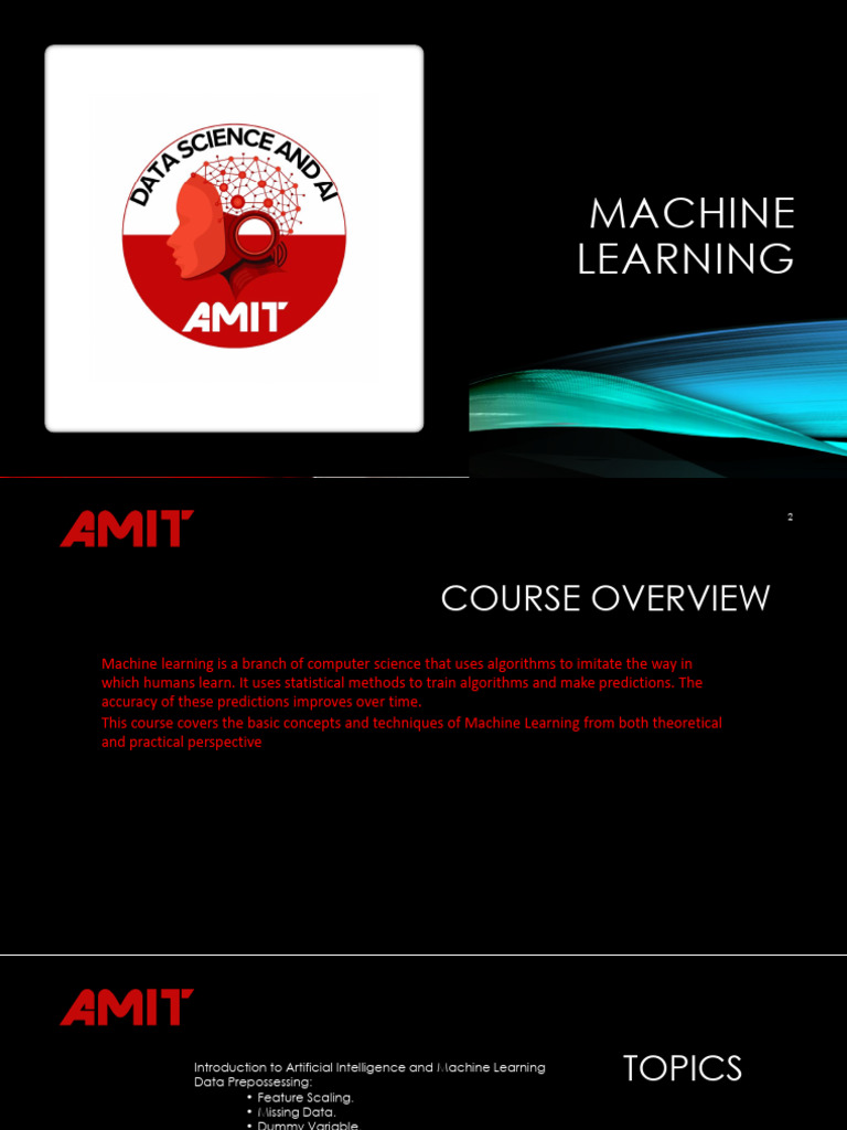 Machine Learning Intro & Evaluation Metrics | PDF | Receiver Operating ...