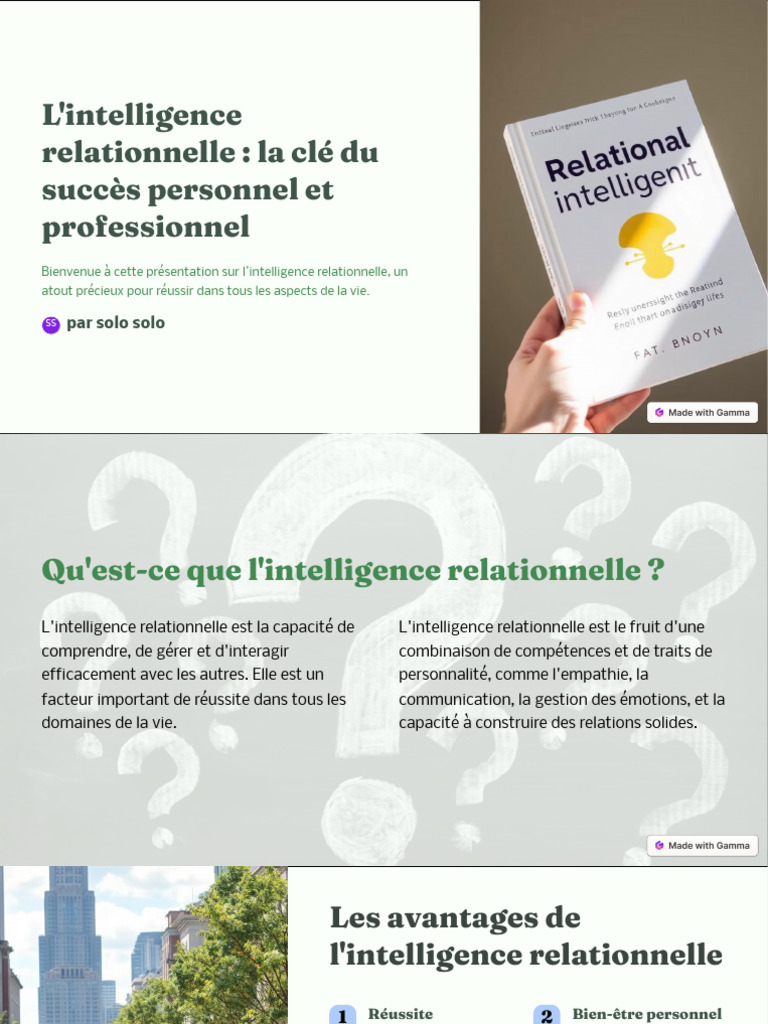 Lintelligence Relationnelle La Cle Du Succes Personnel Et Professionnel ...