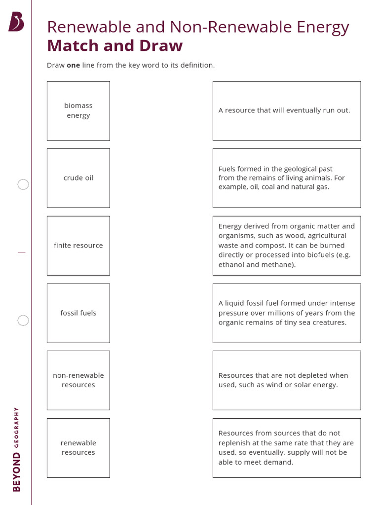 Renewable vs Non-Renewable Energy Guide | PDF