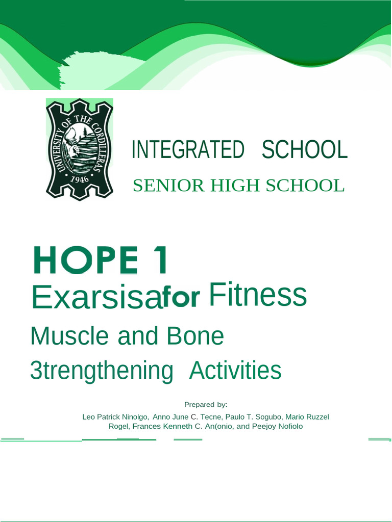 Muscle and Bone Strengthening Module | PDF | Physical Fitness | Aerobic ...
