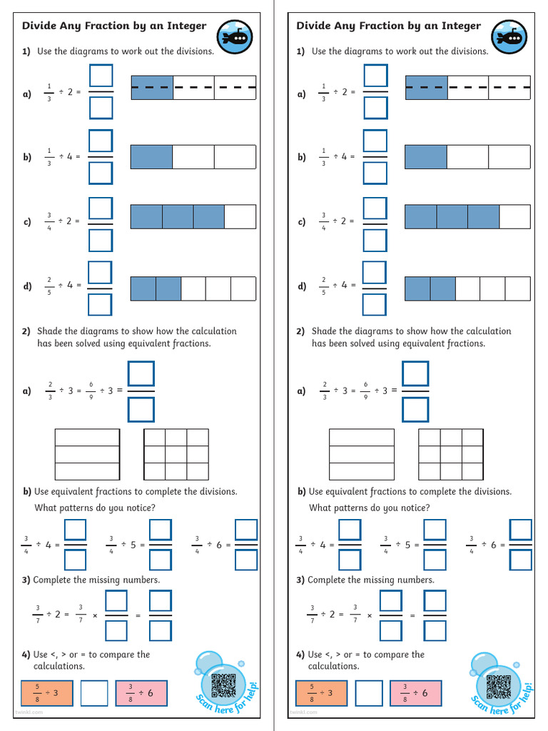 Divide Fractions by Integers Guide | PDF | Mathematics | Arithmetic