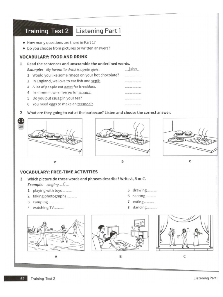 Listening Parts 1 and 2 | PDF