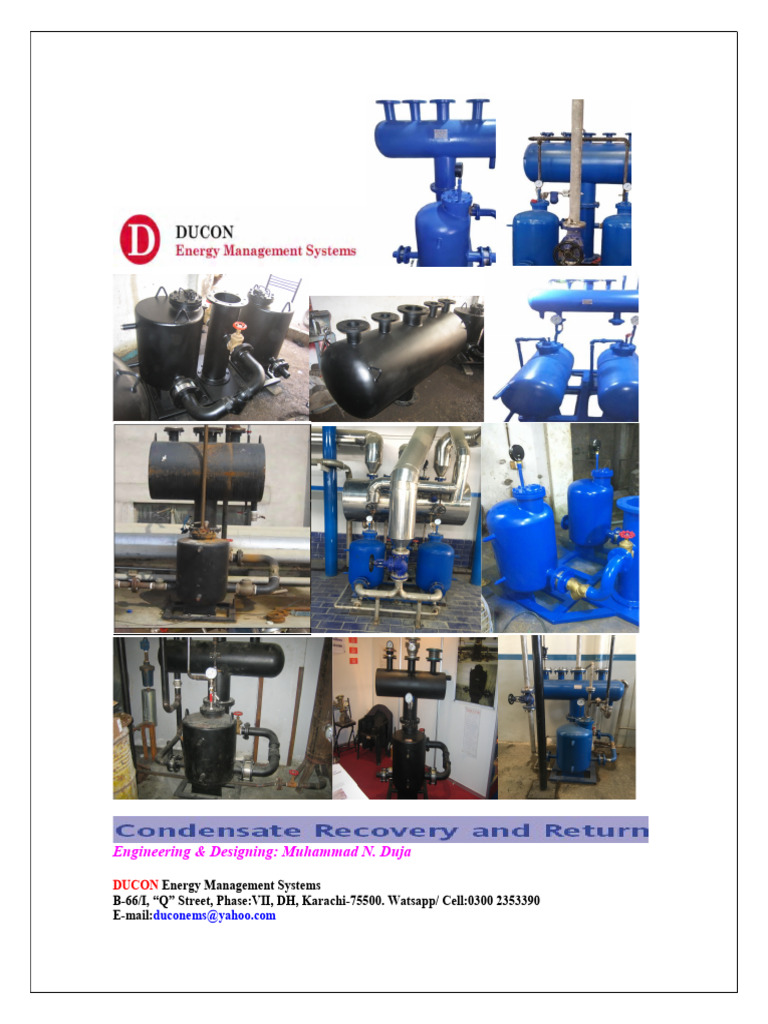 Ducon Condensate Power Pump Catalog 2024 | PDF | Pump | Heat Exchanger