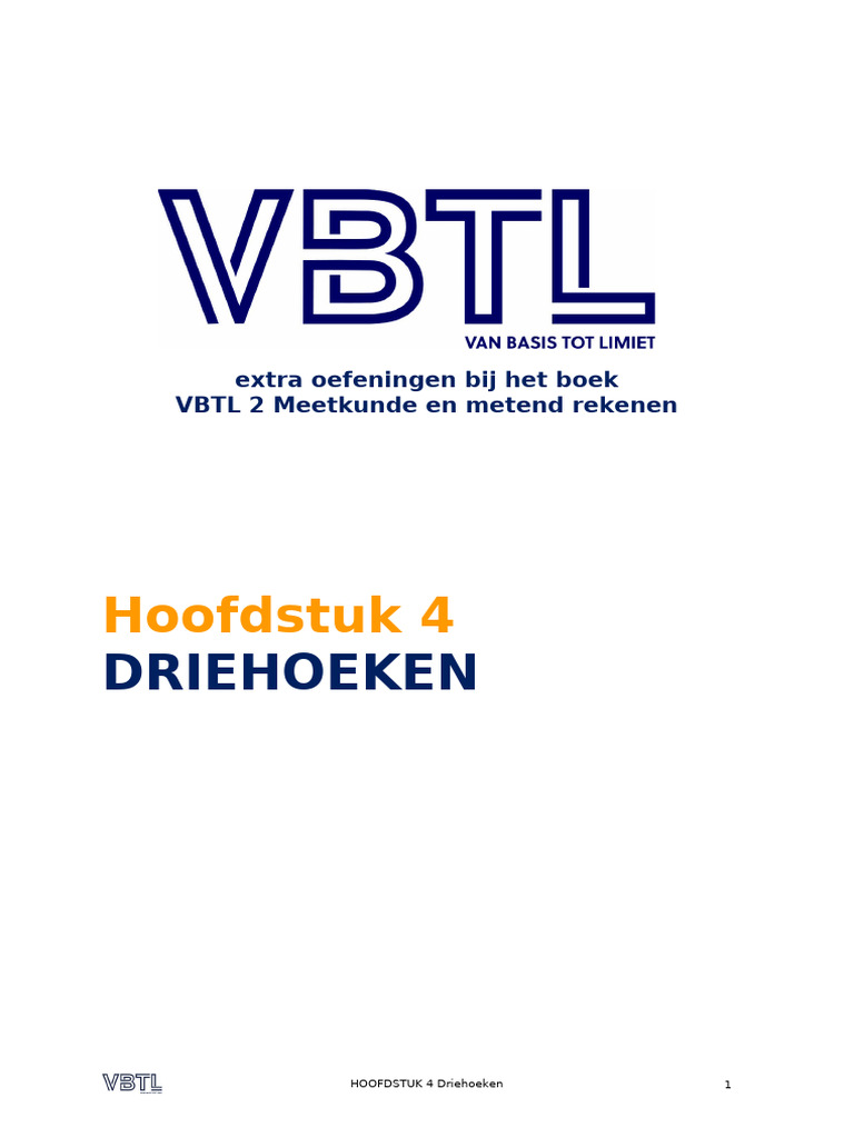 VBTL_2_extra_oefeningen_MEETKUNDE_H4_definitief (1) | PDF