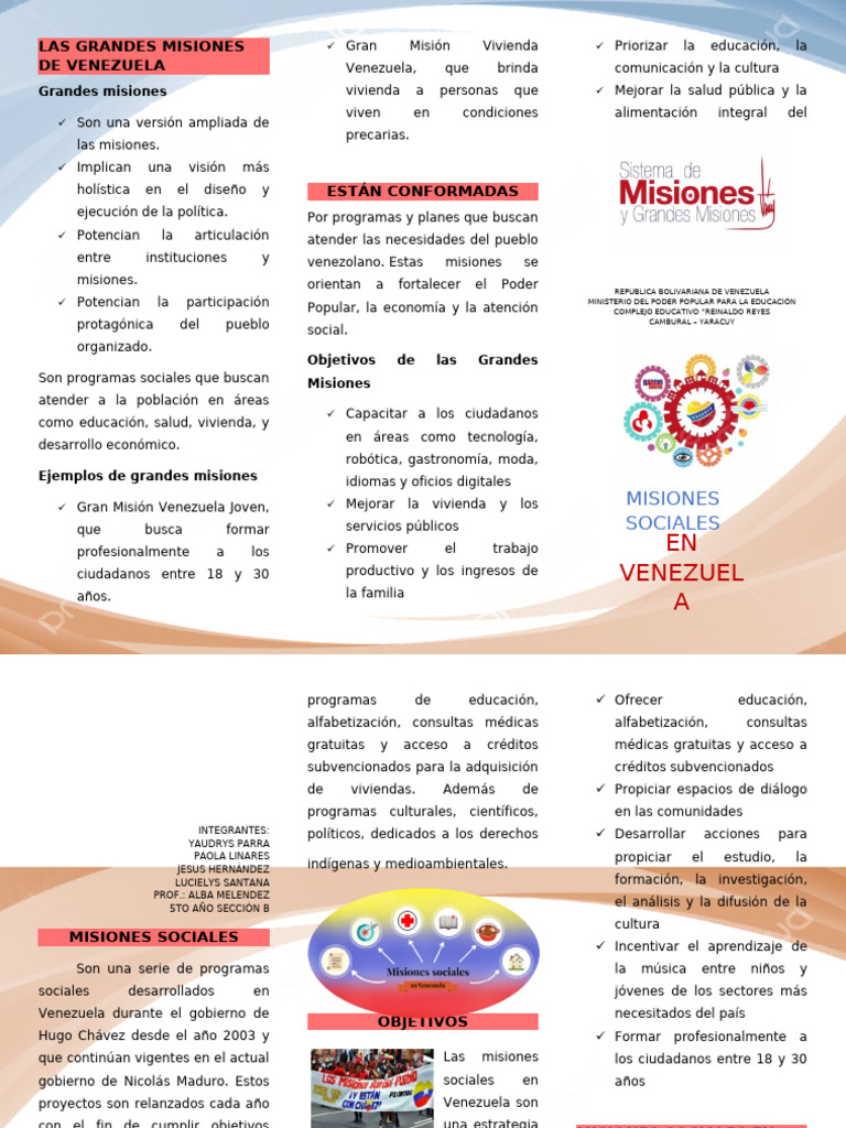 Las Grandes Misiones de Venezuela | PDF | Venezuela