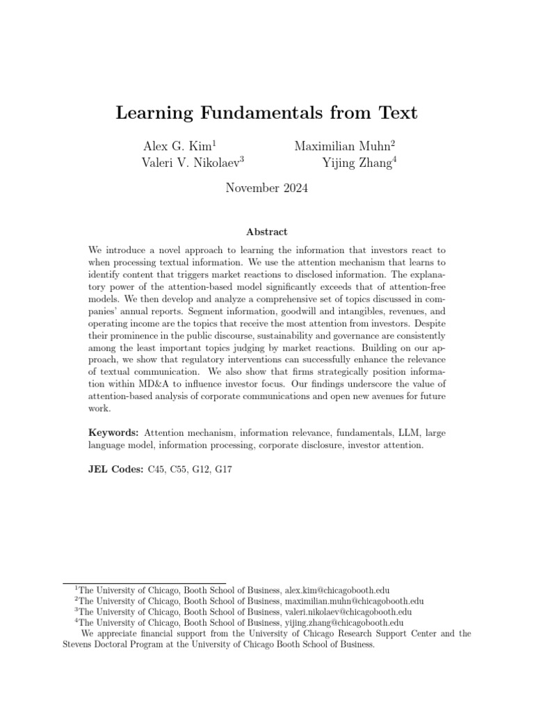 Learning Fundamentals from Text | PDF | Machine Learning | Applied Mathematics