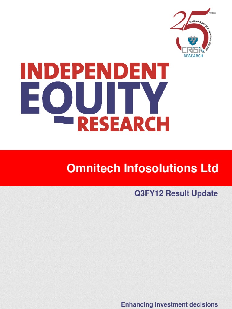 Omnitech Info Solutions LTD | PDF | Dividend | Valuation (Finance)