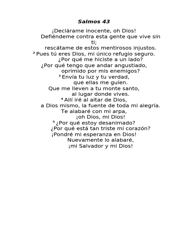 Salmos 43 | PDF