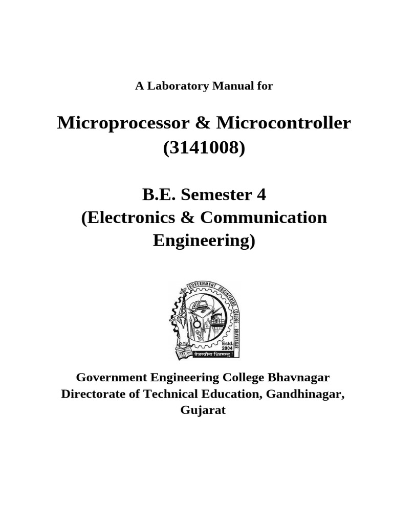 MM Lab Manual _2025 | PDF | Arduino | Microcontroller