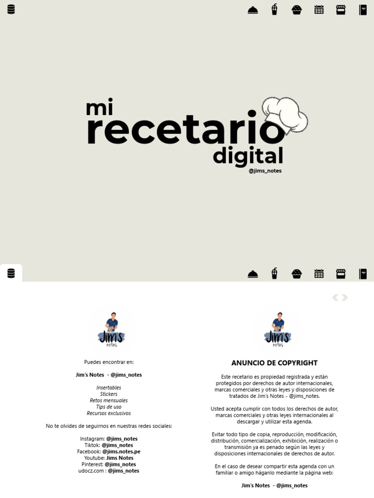 Mi Recetario Digital | PDF