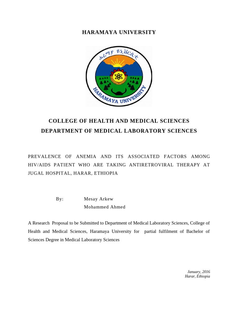 4_5913327096440030712 | PDF | Anemia | Hiv/Aids