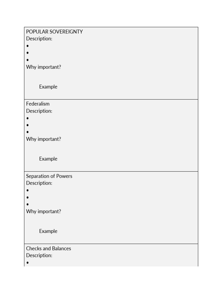 Key Principles of Government Structure | PDF