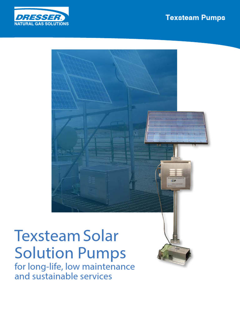 Solar Pump Literature Manual | PDF | Pump | Solar Power