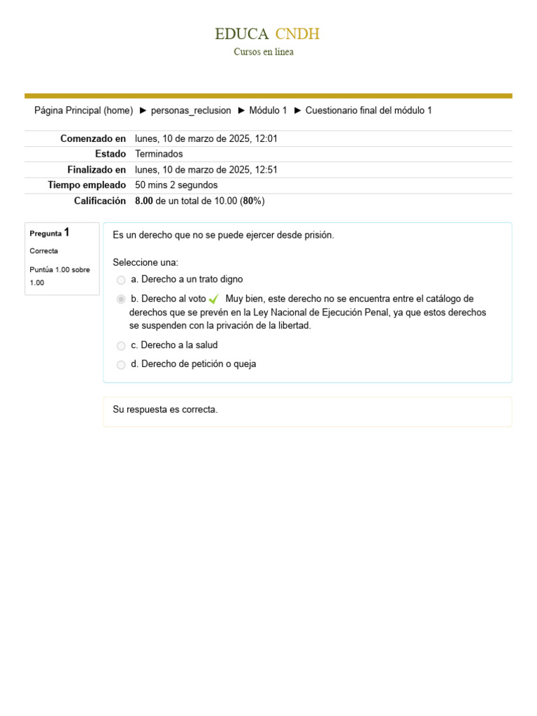 Cuestionario Módulo 1: Personas en Reclusión | PDF | Prisión | Correcciones