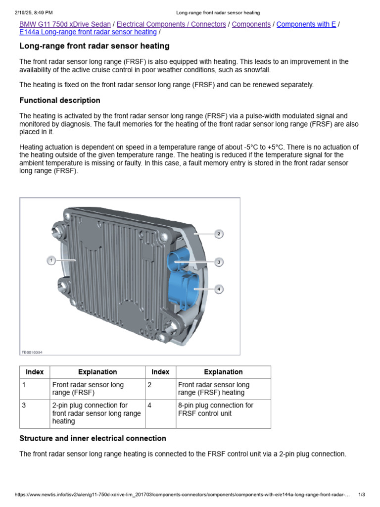 Long-Range Front Radar Sensor Heating | PDF | Sensor | Electrical ...