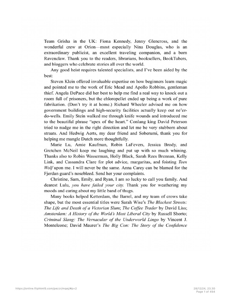 Six of Crows by Leigh Bardugo | PDF