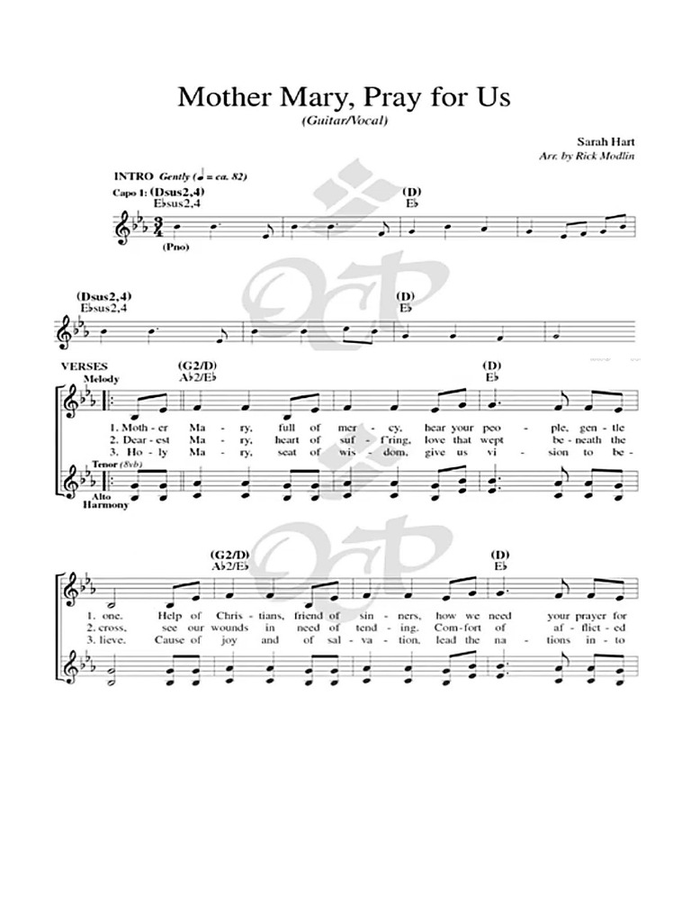 Mother Mary: A Prayer for Us | PDF