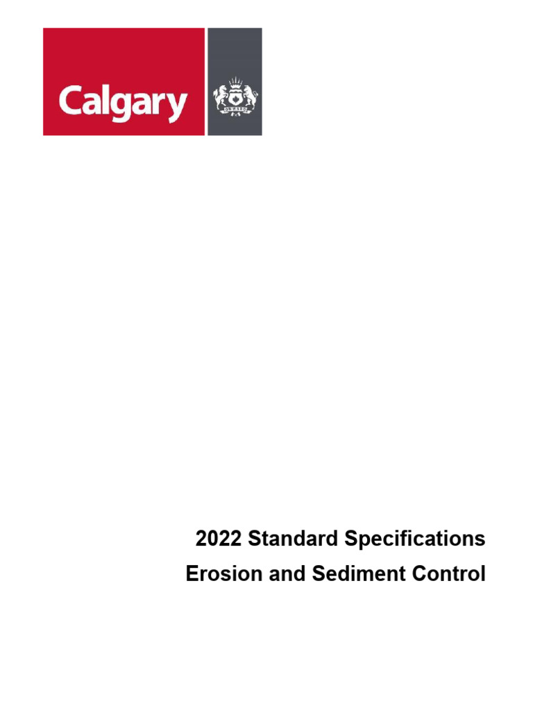 2022 Esc Standard Specifications | PDF | Stormwater | Earth Sciences