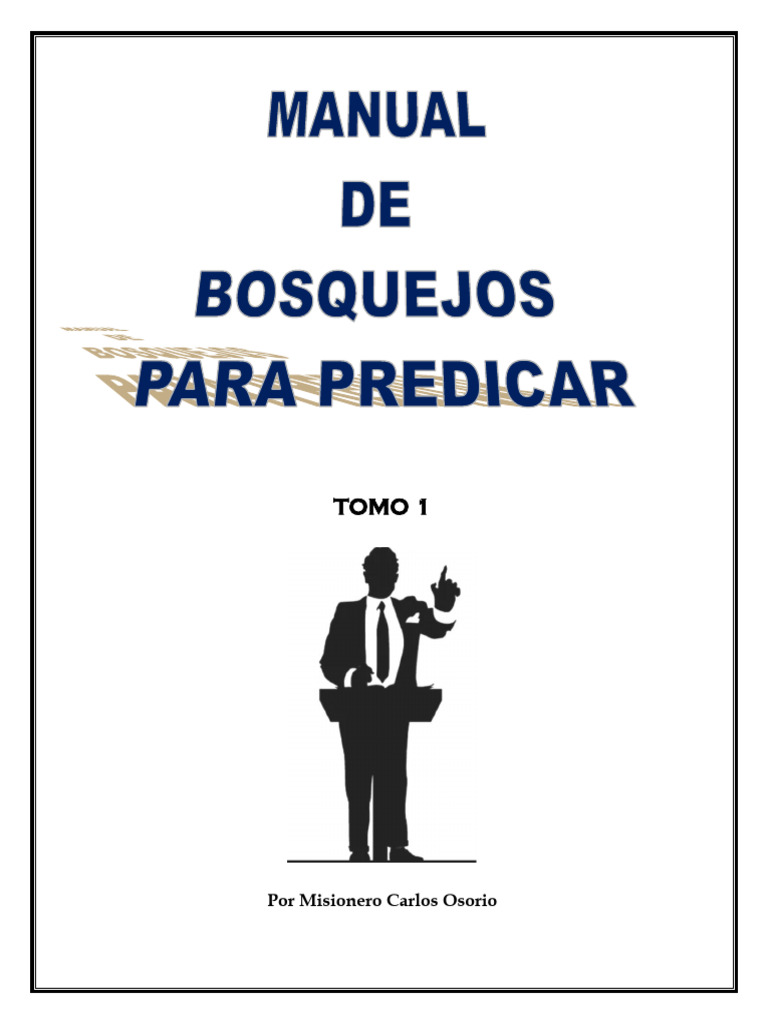 Manual de Bosquejos para Predicar Tomo 1 | PDF | Pecado | Libro del Génesis