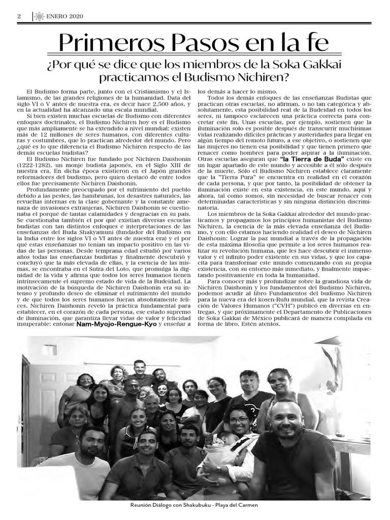 Compilado Primeros Pasos en La Fe | PDF | Nichiren | Sutra del loto