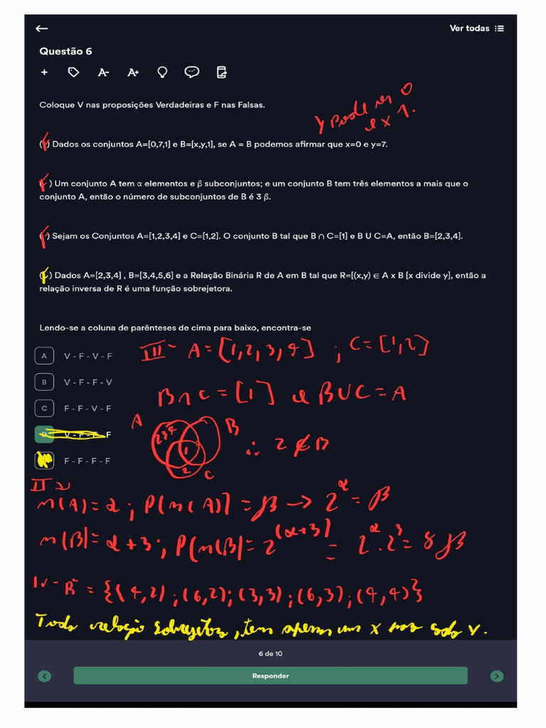 Exercícios 6, Lista Mat 1 | PDF