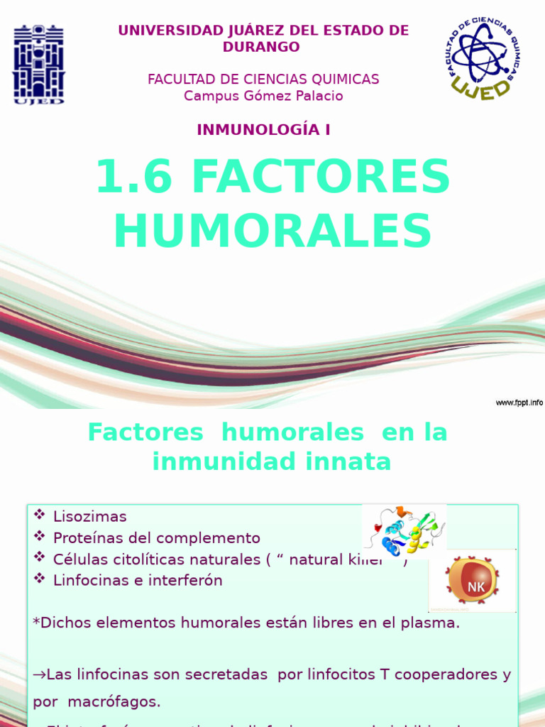 Factores Humorales en Inmunidad Innata | PDF | Sistema inmune ...