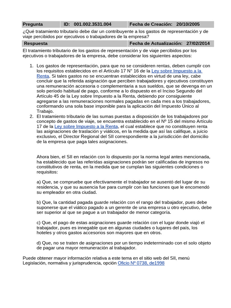 Viatico SII | PDF | Impuestos | Salario