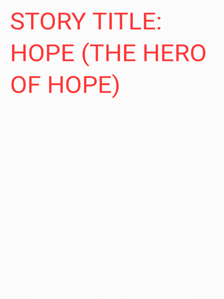 Hope | PDF