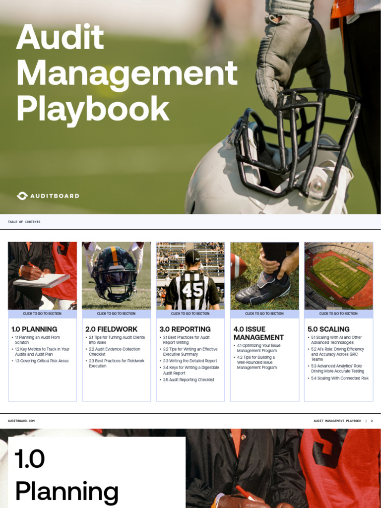 Audit Management Playbook | PDF | Internal Audit | Performance Indicator