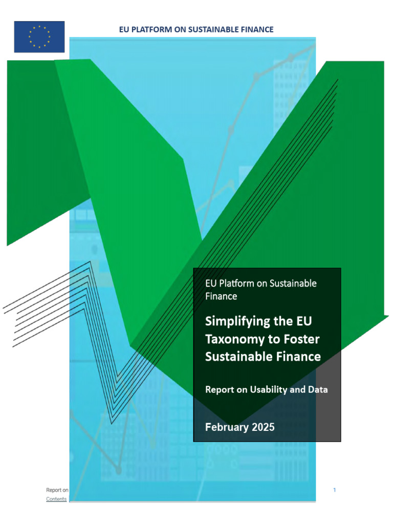 PSF Simplify Taxonomy Report | PDF | European Union | Sustainability