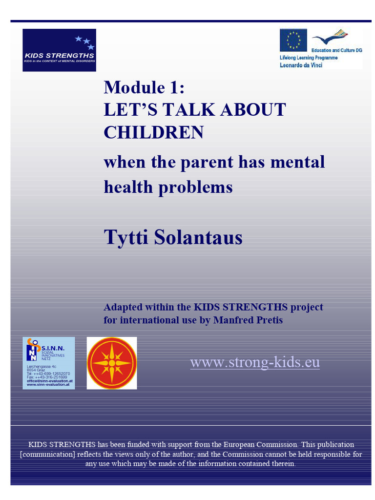 Lets Talk about Children_eng (1) | PDF | Mental Health | Mental Disorder