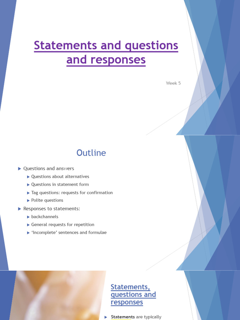 Understanding Questions and Responses | PDF | Question