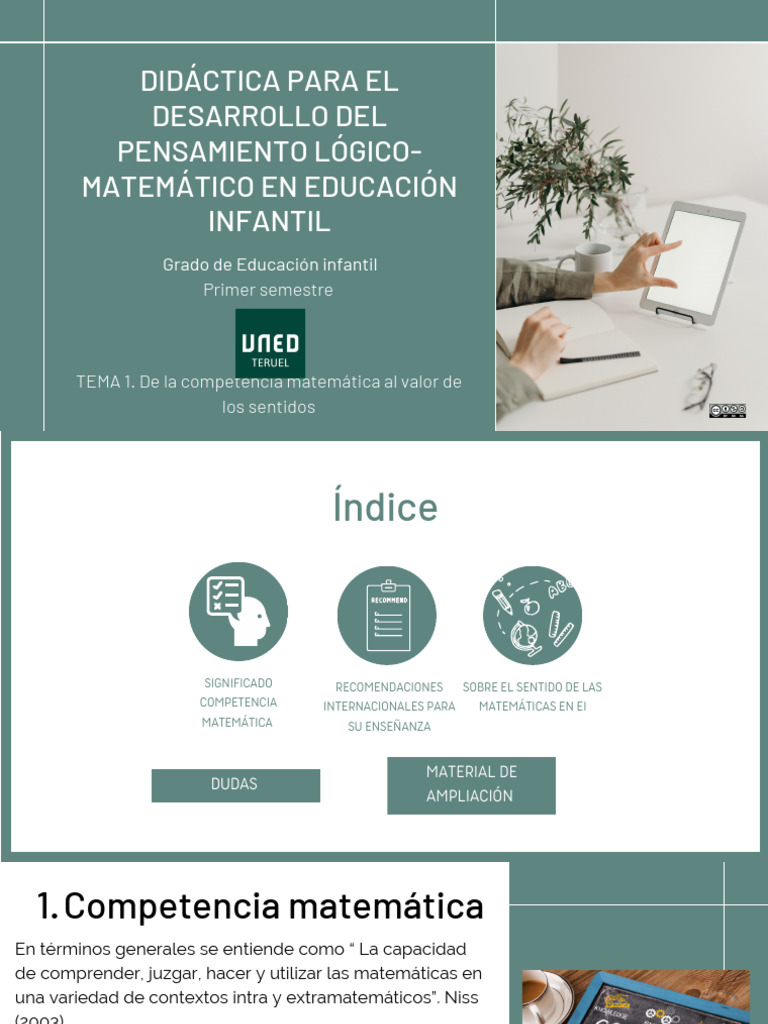 T1 MATE | PDF | Educación de la primera infancia | Aprendizaje