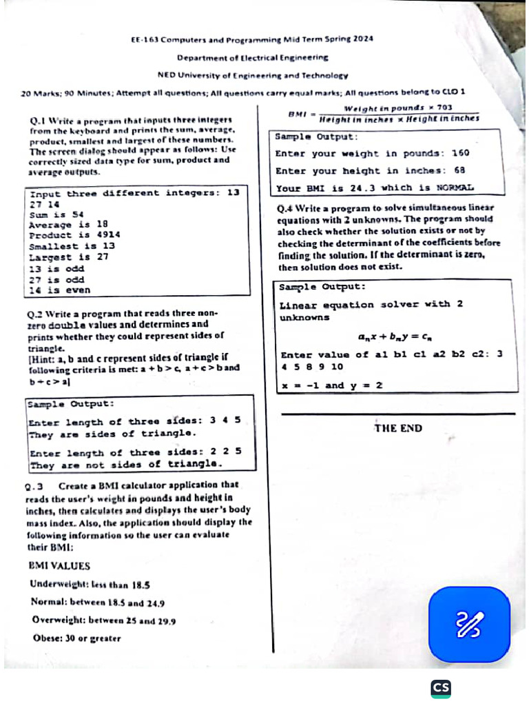 CP Past Mid Solution | PDF