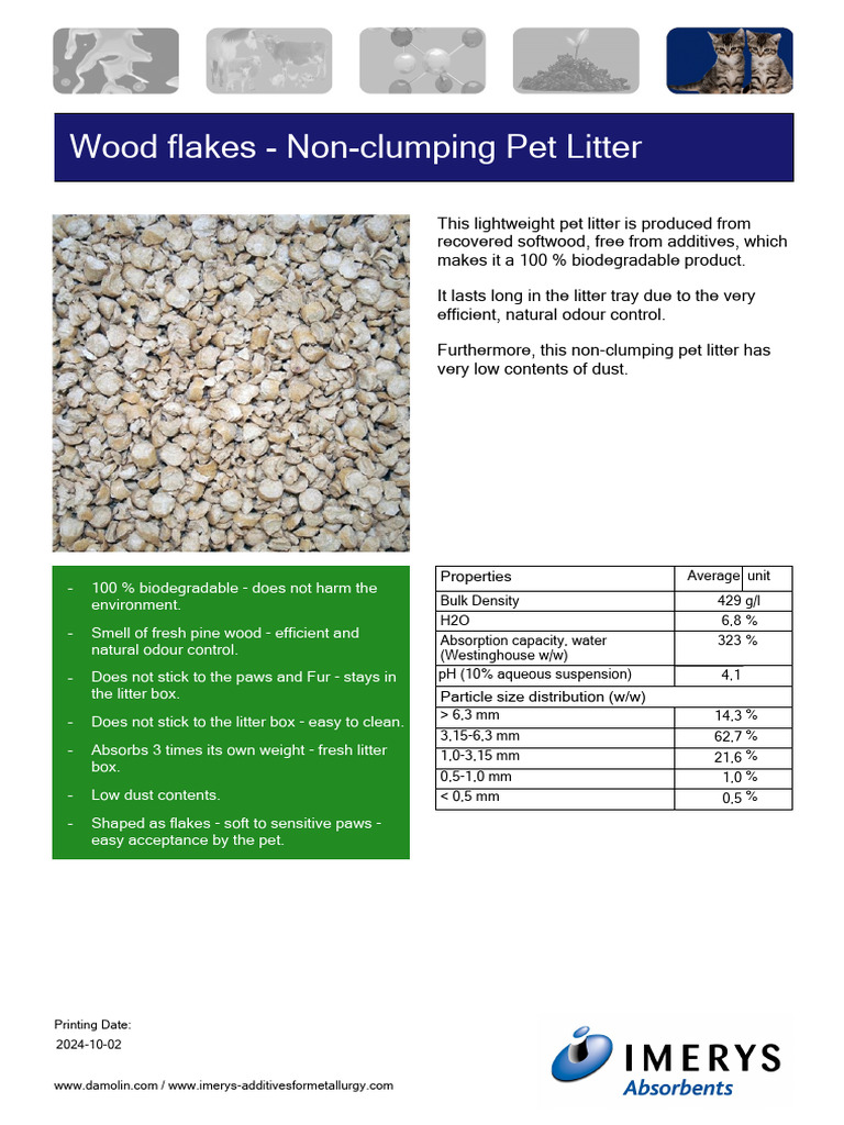 Eco-Friendly Non-Clumping Pet Litter | PDF