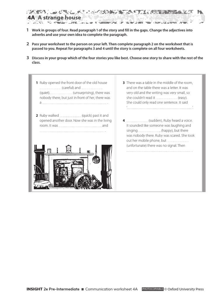 Insight2e_Preint_Comm_Worksheet_4A | PDF