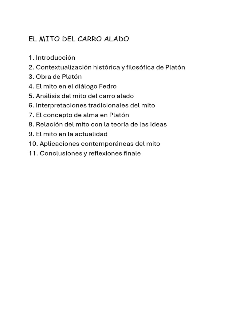 Presentación-Mito Del Carro Alado | PDF | Platón | Alma