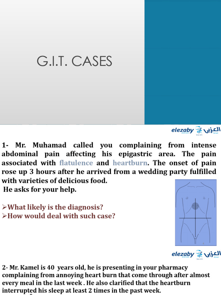 Cases | PDF | Diarrhea | Heartburn