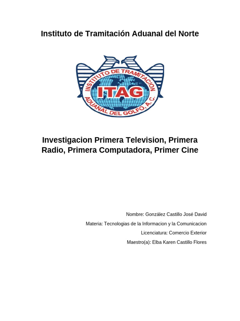 Hoja de Presentacion Tics | PDF