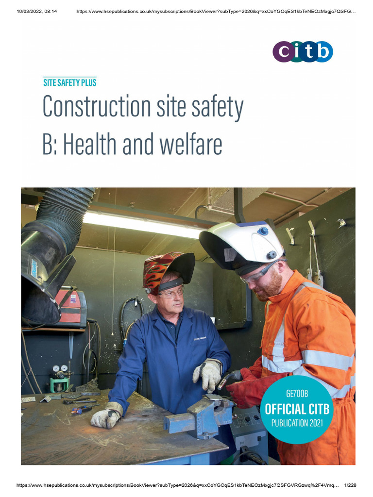 CITB GE700 Companion - Book B - Health and Welfare | PDF