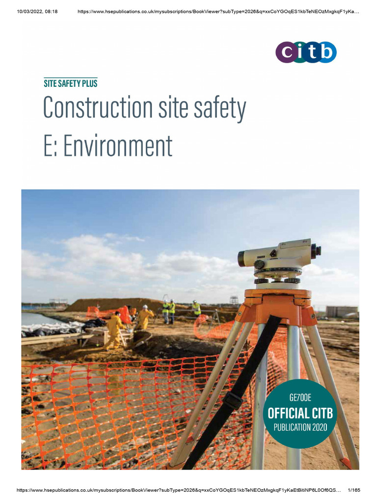 CITB GE700 Companion - Book E - Environment | PDF