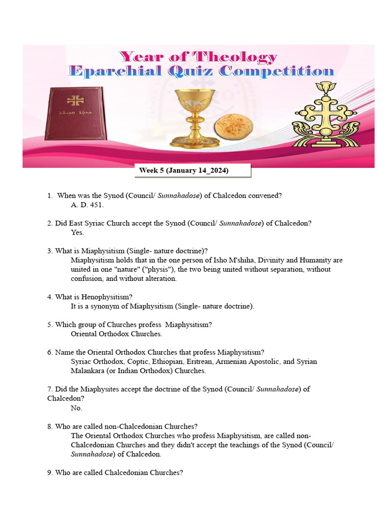 Theology Quiz Week 5 Website | PDF | Ancient Christianity | Christian ...