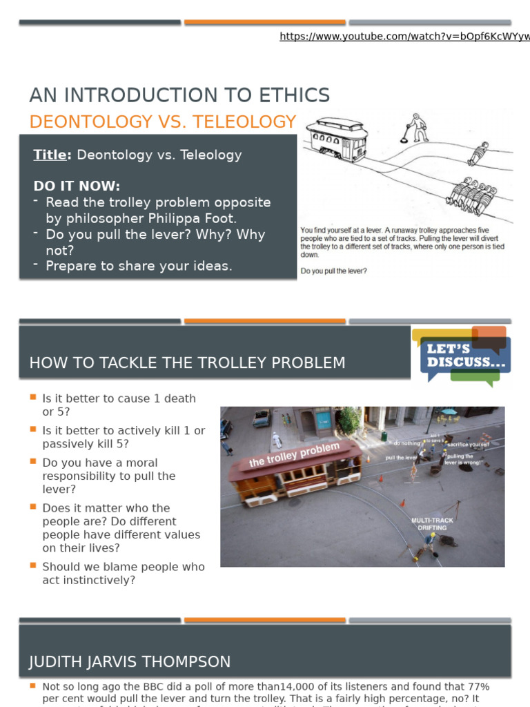 Ethics: Deontology vs. Teleology Explained | PDF